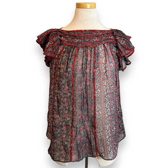 Ulla Johnson | Tops | Ulla Johnson Silk Callista Blouse | Poshmark